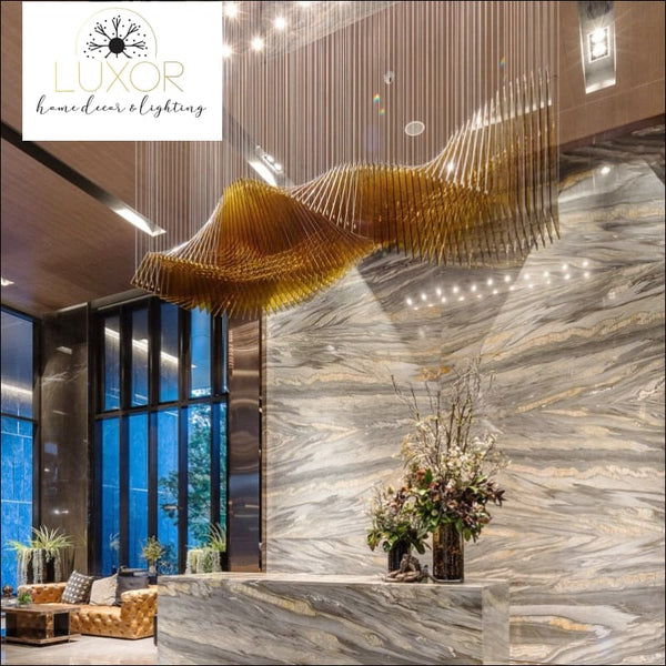Glamorous Cascade Custom Chandelier | Luxor Home Decor & Lighting