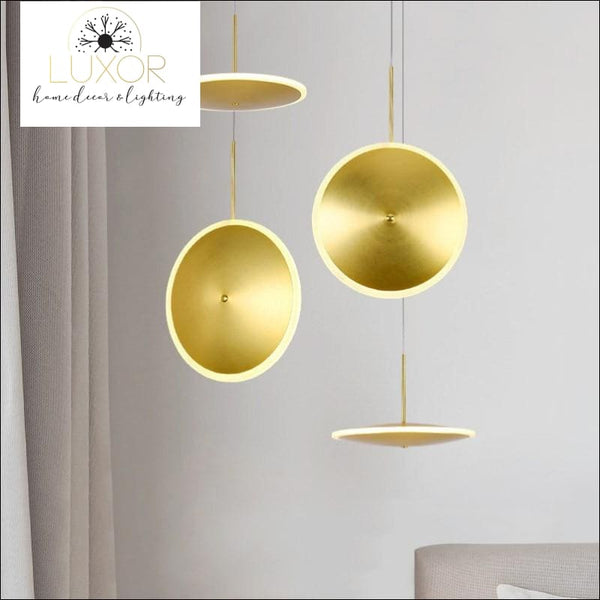 Unity Gold Disc Pendant Light | Luxor Home Decor & Lighting
